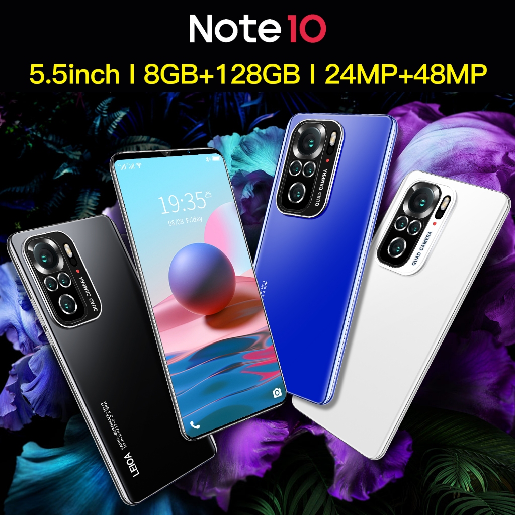 Note10 smartphone 24 + 48MP pixels ultra Claros , 8GB + 128GB De Me...