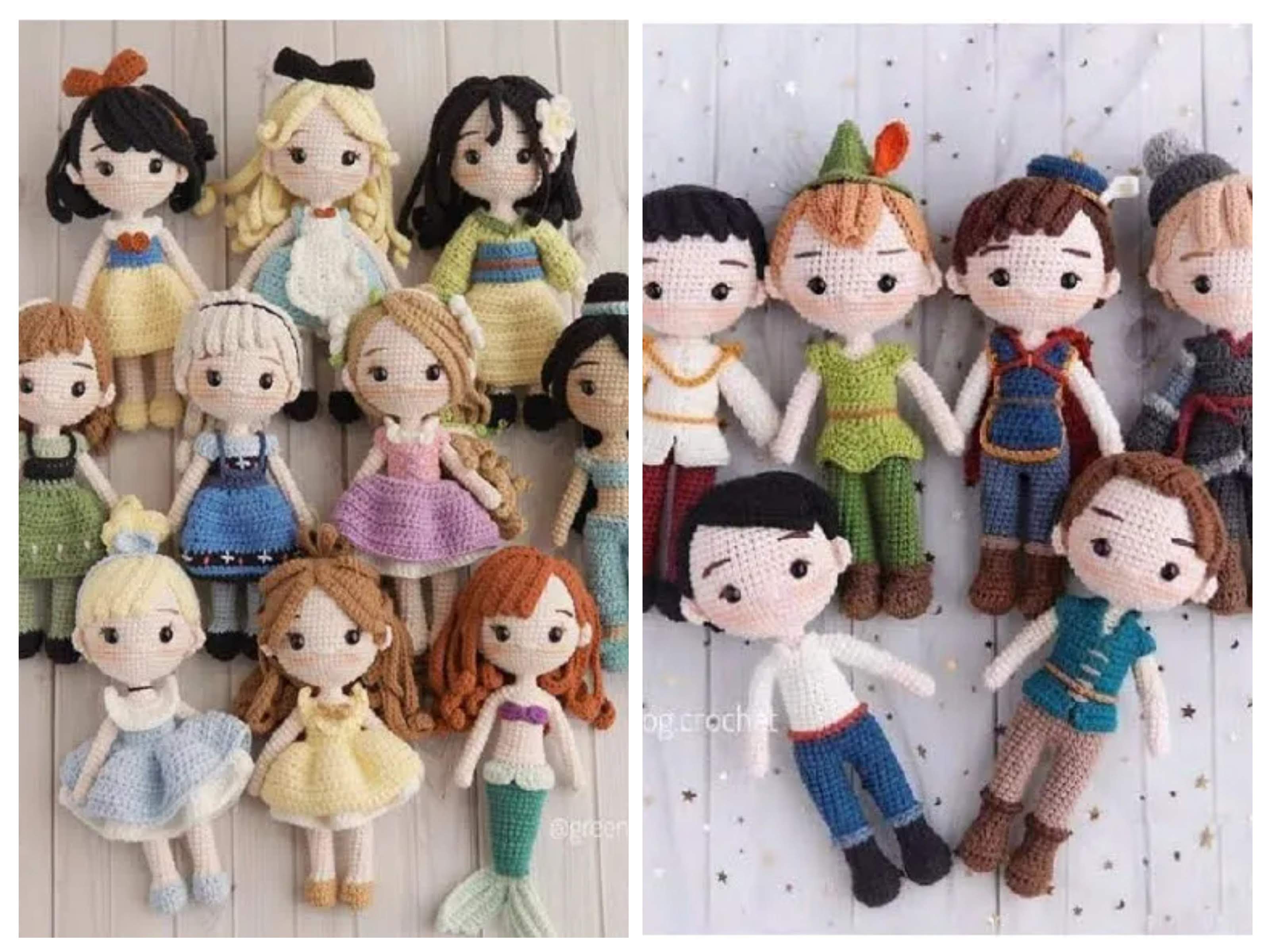 Patrones Amigurumi Disney Disney Princess Clearance Amigurumi Patterns