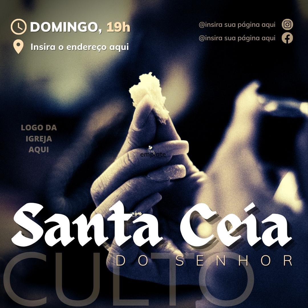 (Exclusivo) Template CANVA Para Culto de Santa Ceia - Isaías Silva ...