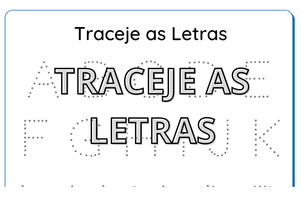 ATIVIDADE DE TRACEJO DO ALFABETO - Joyce Luana de Farias | Hotmart