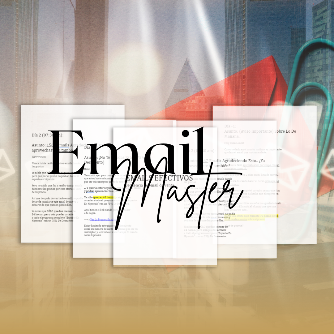 Email Master - Nore y Mario | Hotmart