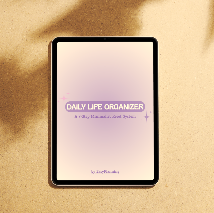 Daily Life Organizer - A 7-Step Minimalist Reset System | Hotmart