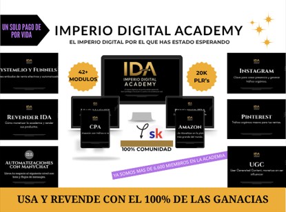 IMPERIO DIGITAL ACADEMY (IDA) - Sonia Cepeda | Hotmart
