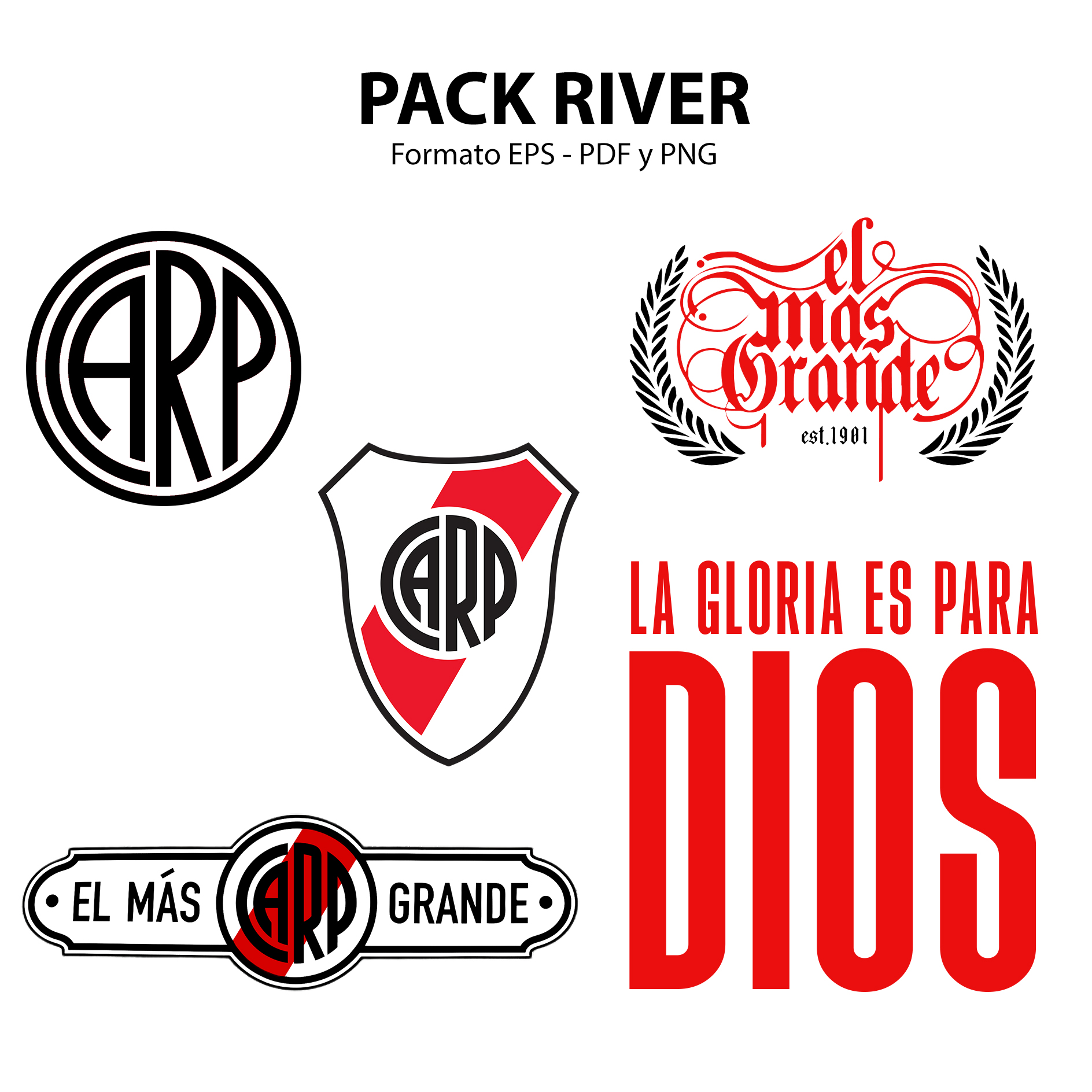 PACK VECTORES RIVER - Cesar BENEGAS | Hotmart