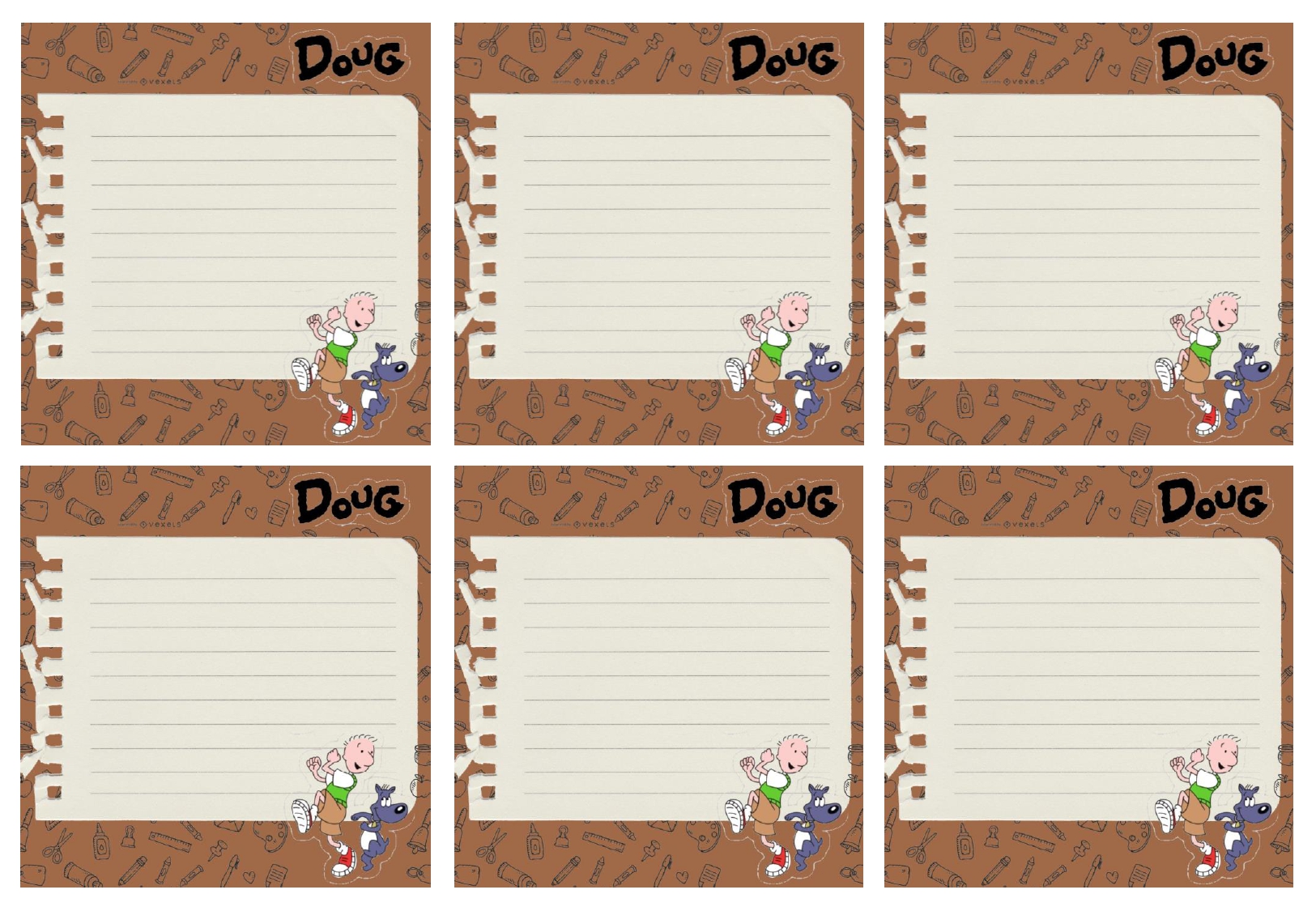 Post it imprimibles de Doug - Melisa Gallo | Hotmart