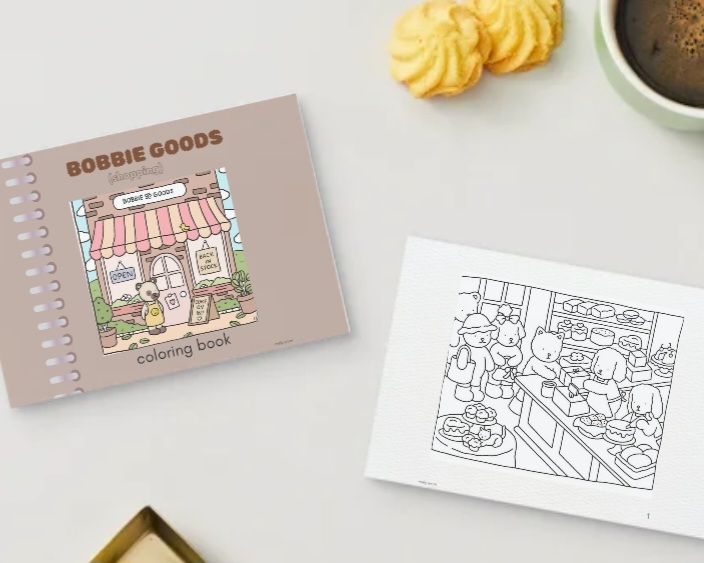 Bobbies goods (shopping) COLORING BOOK
