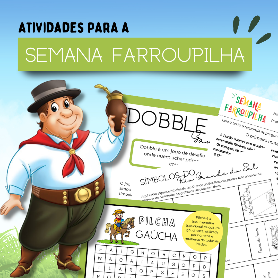 Atividades para a Semana Farroupilha - Rio Grande do Sul - Aline Al...