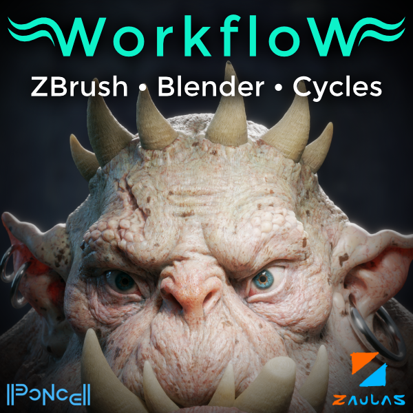 Workflow - ZBrush - Blender - Cycles - Diego Poncell Lopes | Hotmart
