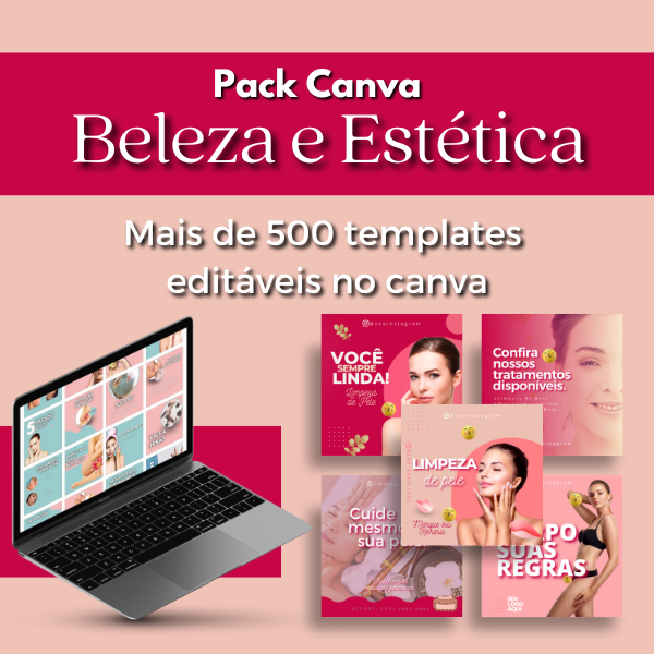 Pack Canva Beleza E Estética Elizabeth Cordeiro Hotmart