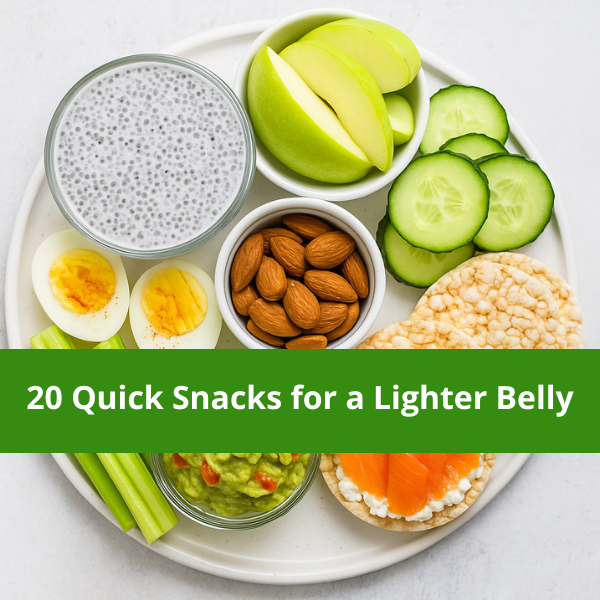 20 Quick Snacks for a Lighter Belly