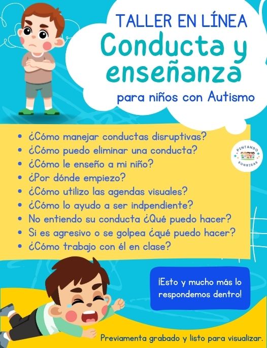 Curso de conducta y enseñanza de niños con autismo (TEA) - Pintando...