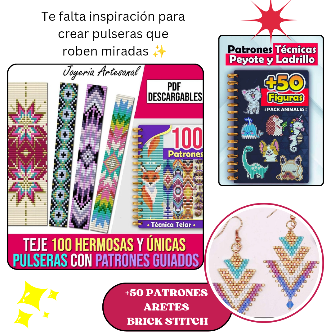 E-BOOK +150 DISEÑOS PARA JOYERIA ARTESANAL - Sonia Cepeda | Hotmart