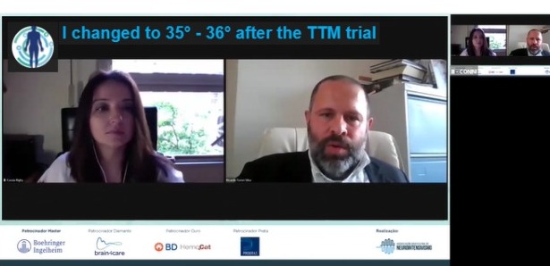 Eu mudei para 35°- 36°C após o TTM trial