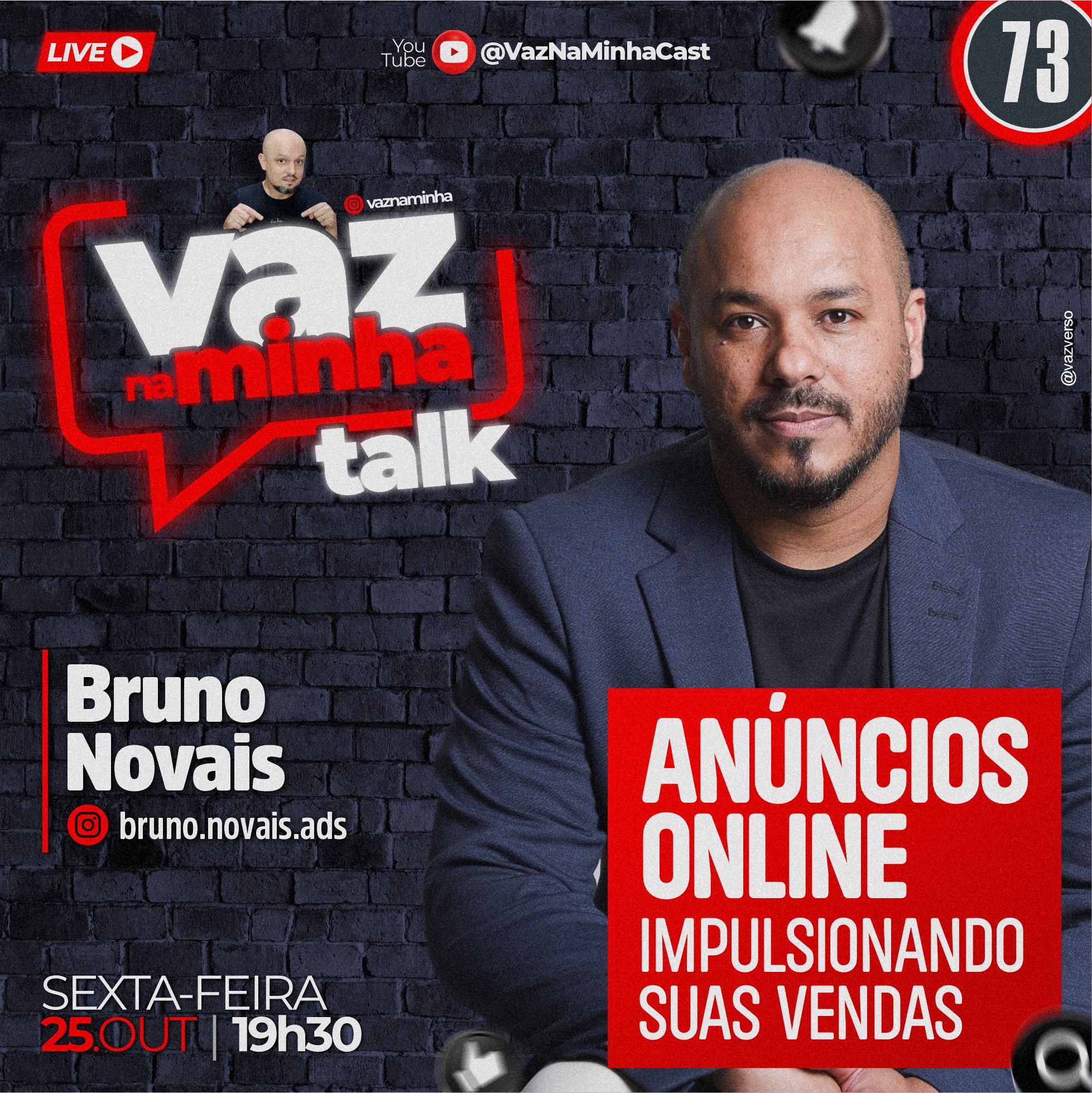 VazNaMinha TALK | #73 | Bruno Novais | ANÚNCIOS ONLINE: Impulsionando Suas Vendas!