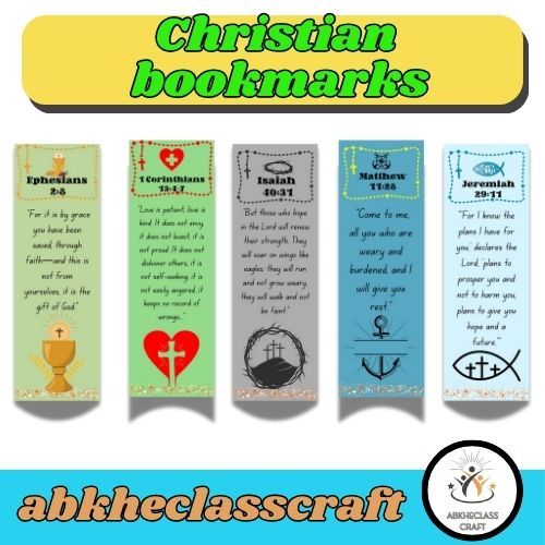 Christmas Bible Nativity Bookmarks for Kids, PRINTABLE, Christian,