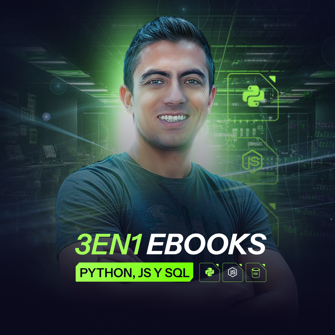 3en1 E-books: Python, JavaScript y SQL