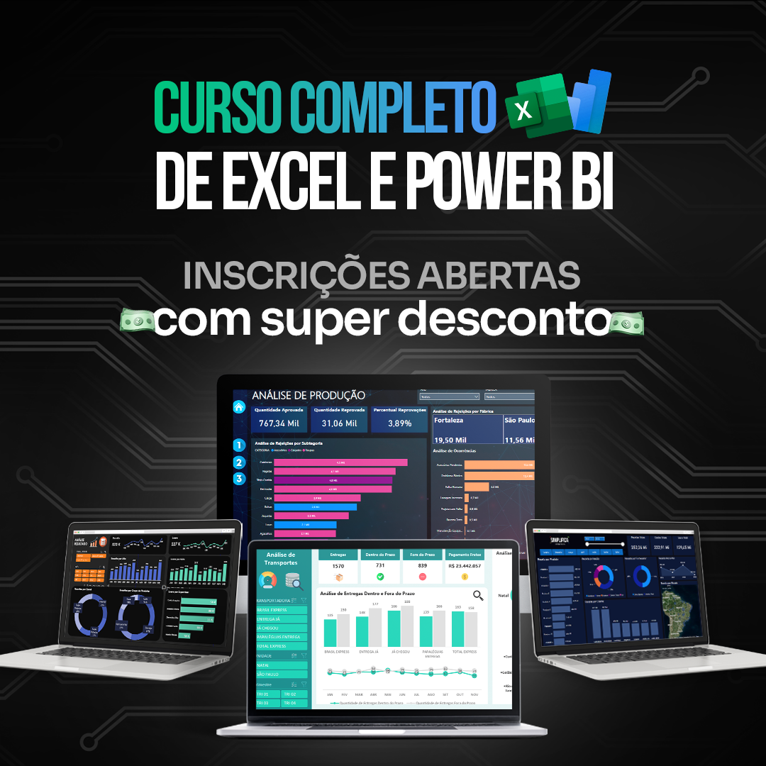 Combo Simplifica Treinamentos (Excel + Power BI) - [R]