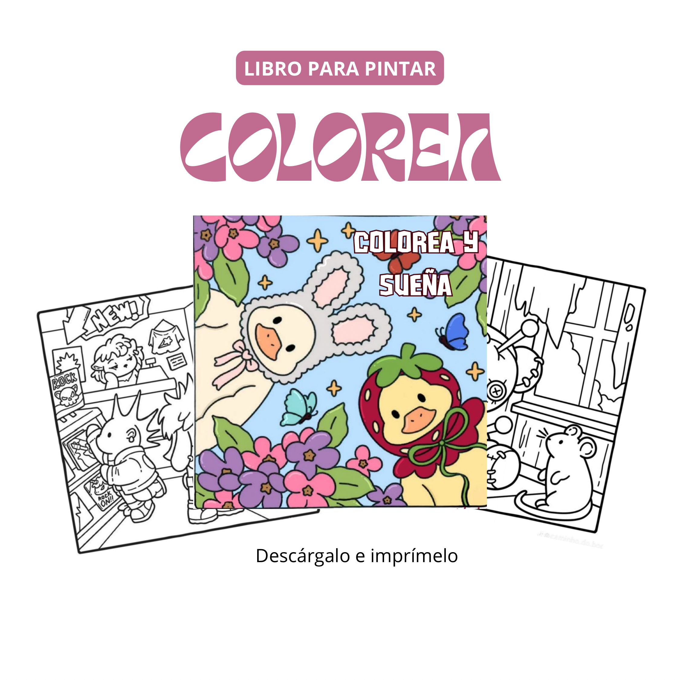 Explora el mundo del color: Libro para pintar y estimular la imagin...