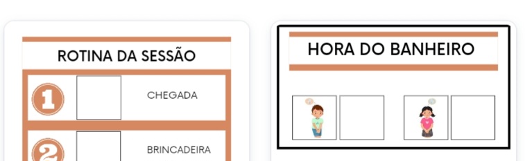 Quadro de rotina de sessão