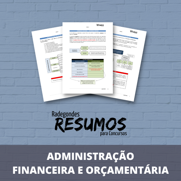 AFO - Adm Financeira e Orçamentária - Radegondes Resumos