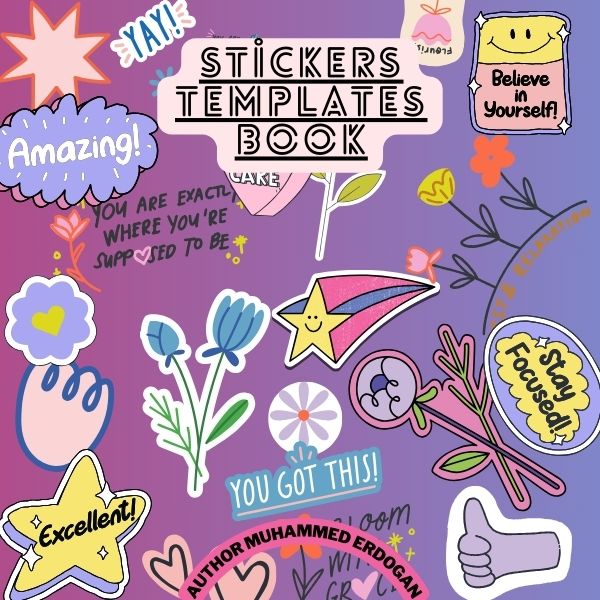 Stickers Template Book