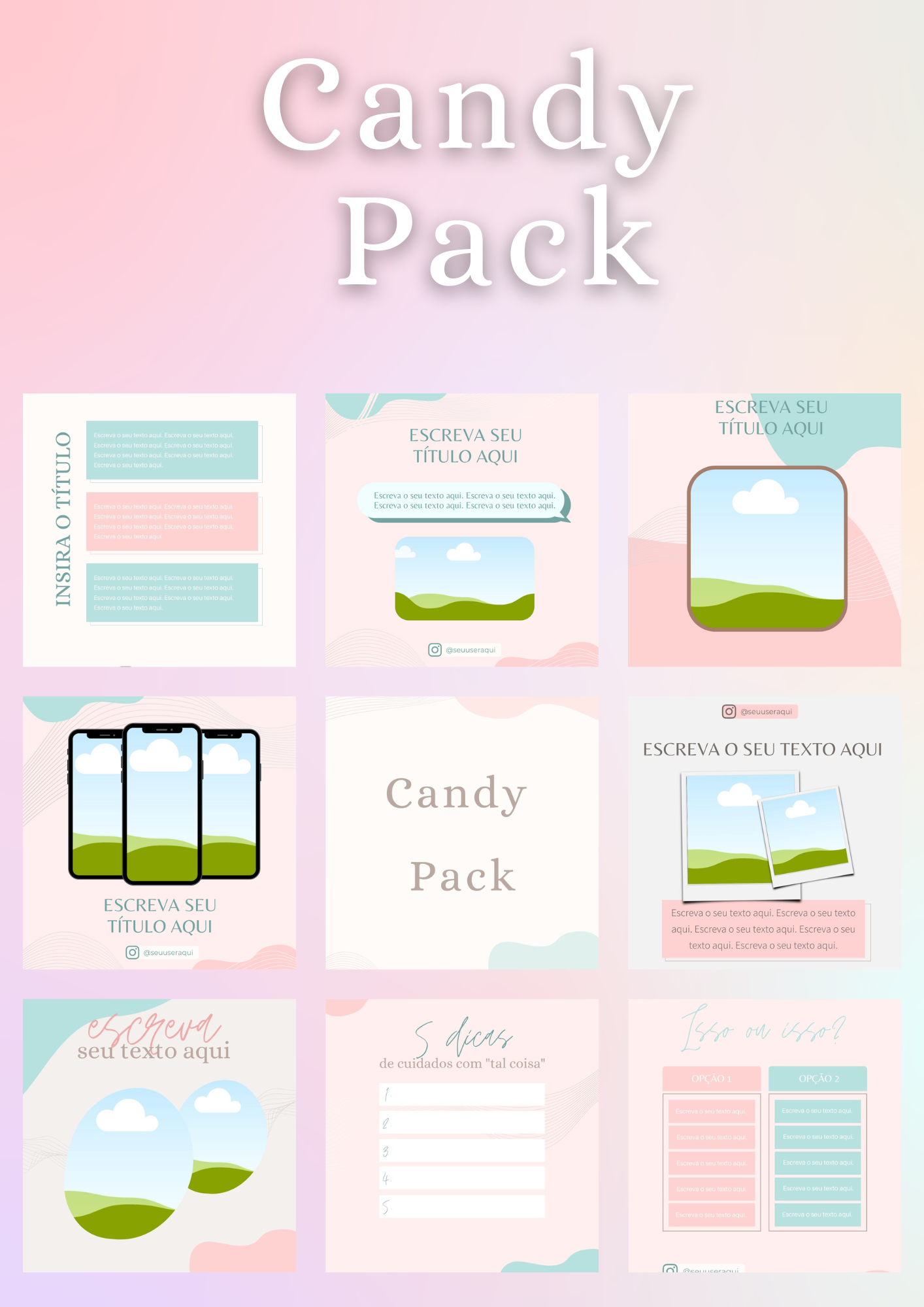 Candy Pack Canva - Bruna Girl Bo$$ | Hotmart