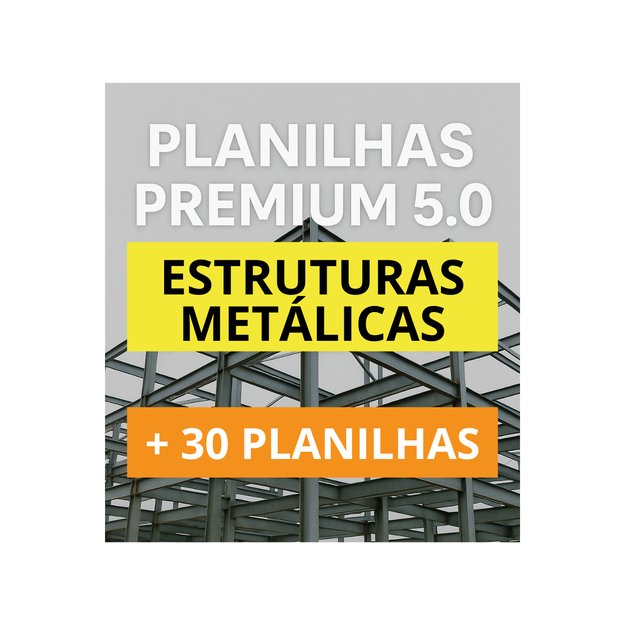 PLANILHAS PREMIUM 5.0 ESTRUTURA METÁLICAS + 30 PLANILHAS - Aldo Mag...