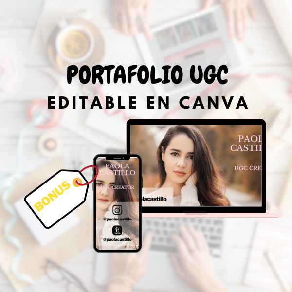 Portafolio UGC editable - Belén Jazmín Rogers García | Hotmart