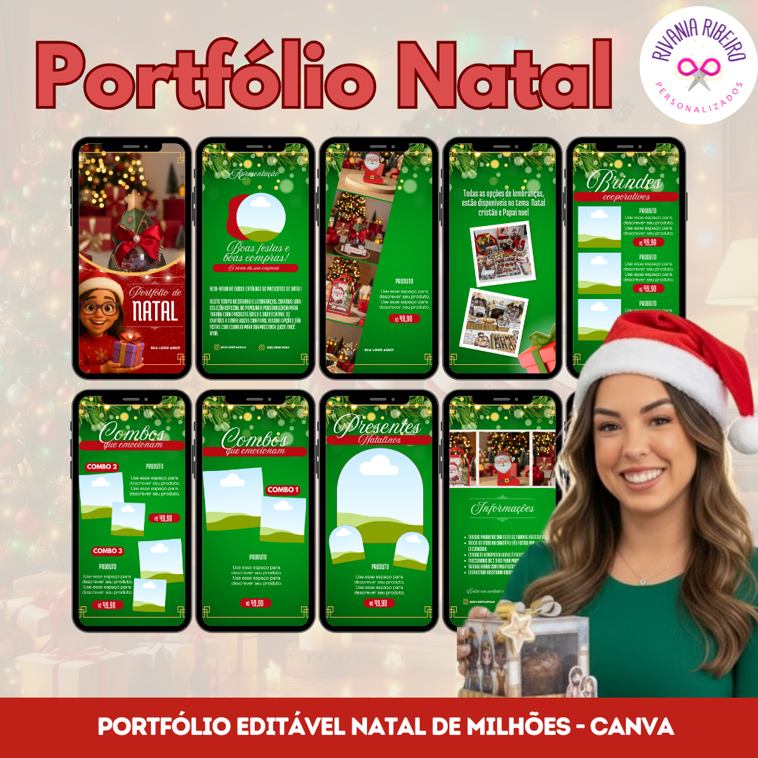 PORTFÓLIO CANVA NATAL 2025 - Rivania Ribeiro | Hotmart