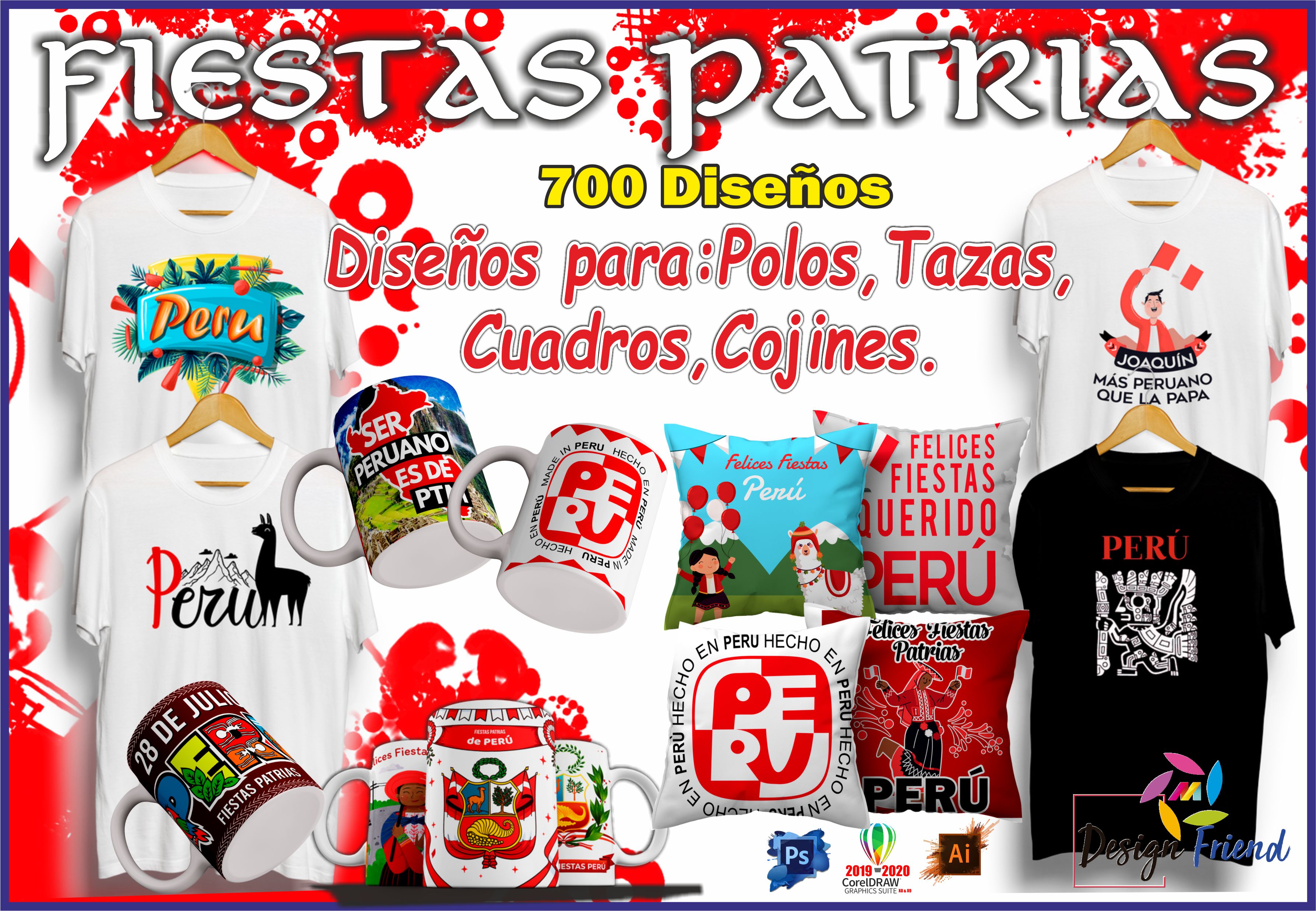 PLANTILLAS VECTORES FIESTAS PATRIAS PERU EDITABLES - DESIGN FRIEND ...