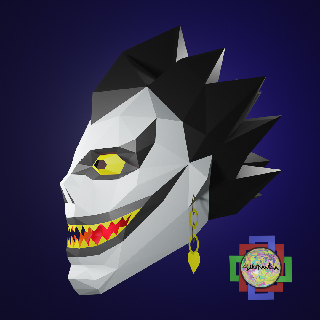 Mask death note RYUK - Mascara death note - mask RYUK - Papercrafts ...