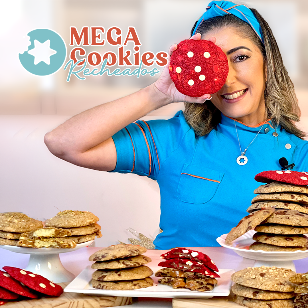 MEGA Cookies Recheados - Cake Pote e Cia | Hotmart
