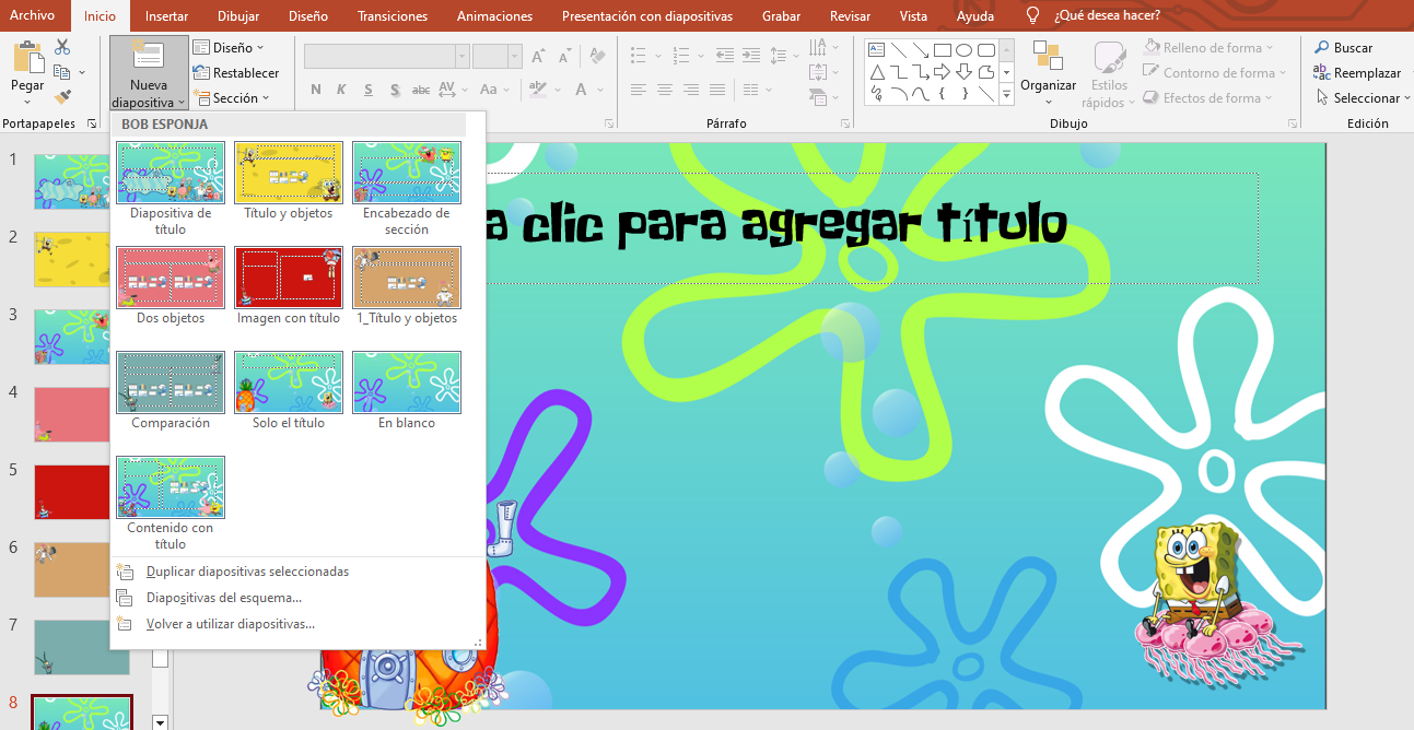 Plantillas creativas - PPT BOB ESPONJA - Jael Alexandra Corzo Carde...