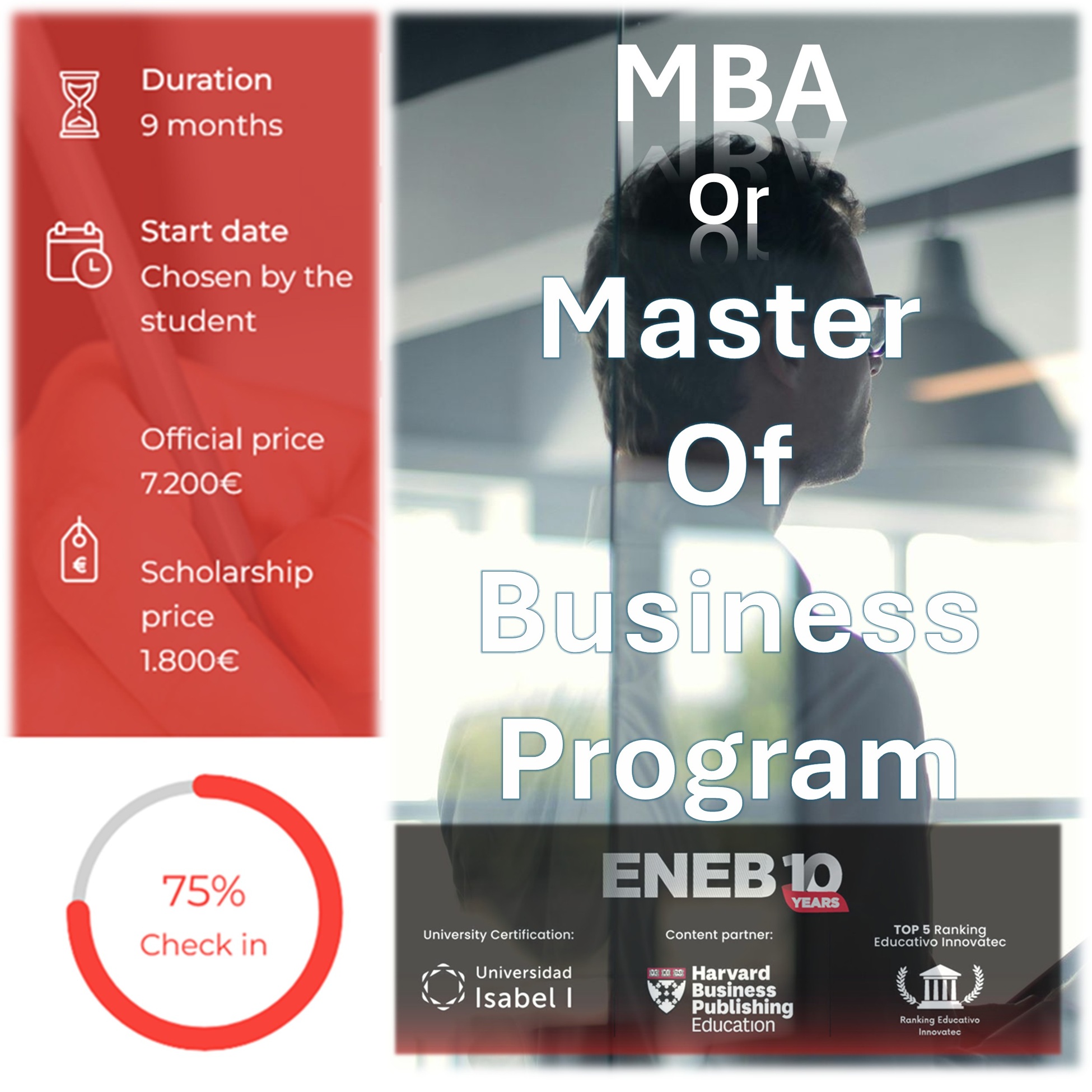 MBA or Masters of Business Program
