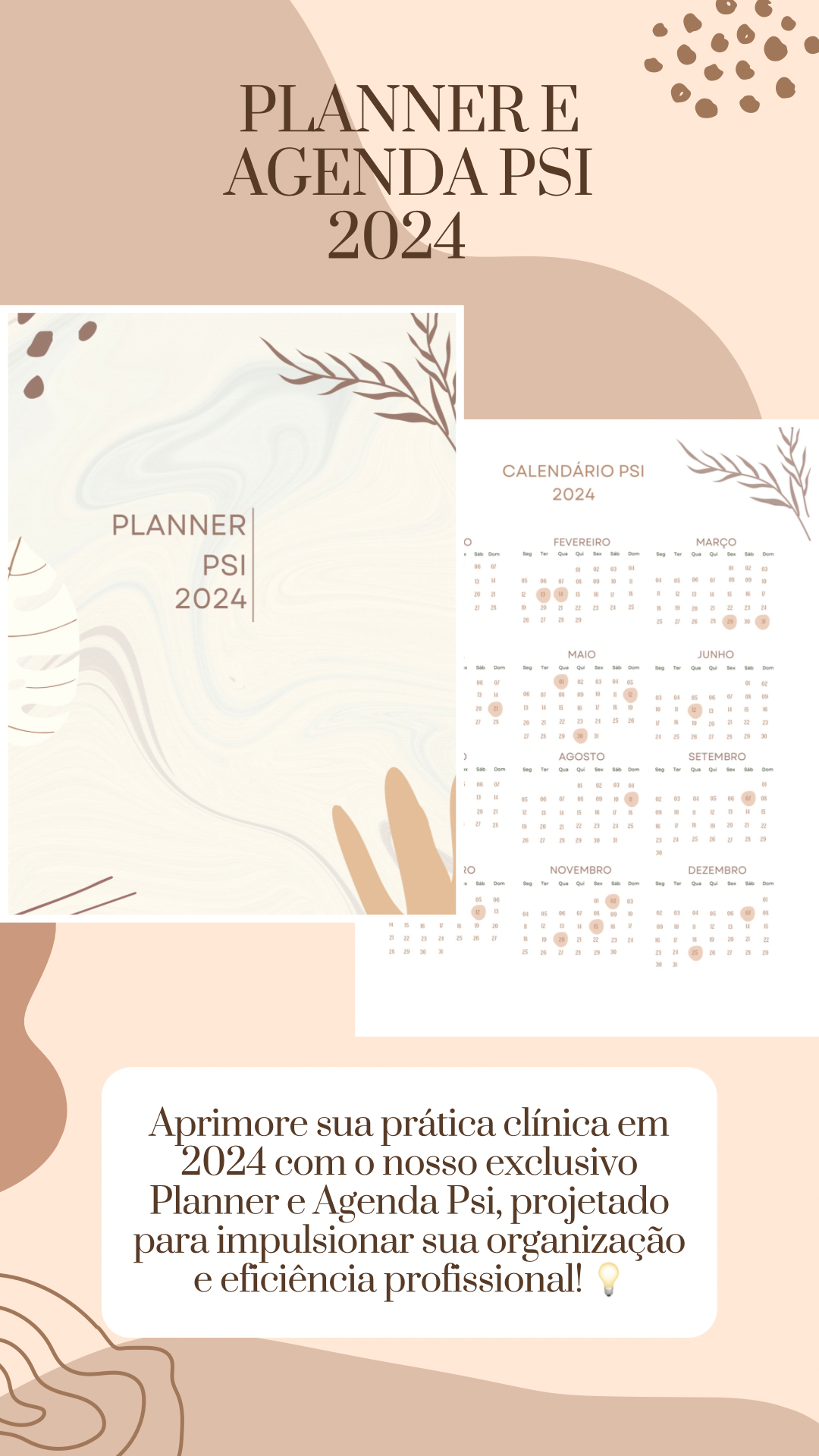 Planner e Agenda Psi 2024 - Ana Flávia Pinheiro | Hotmart