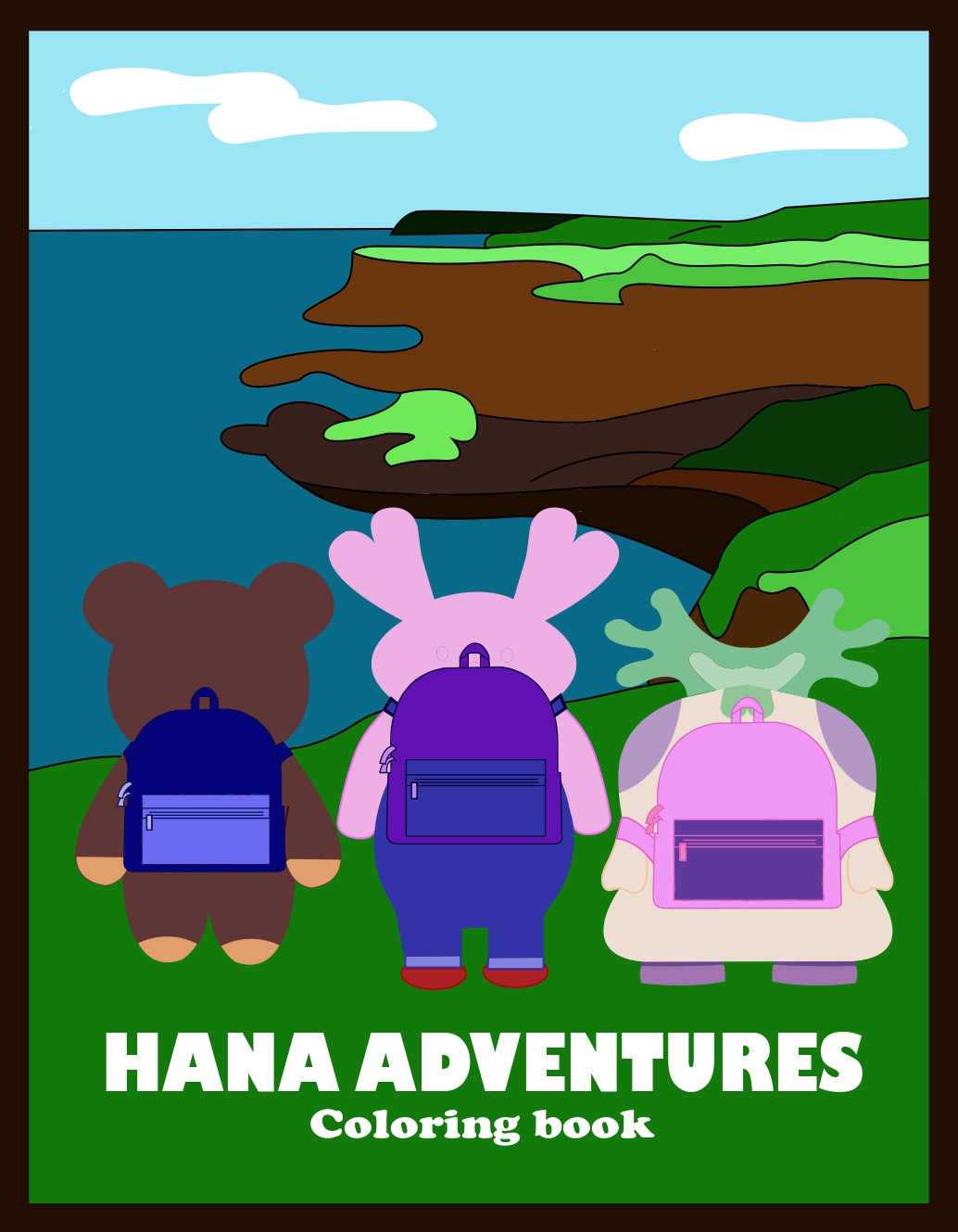 Hana Adventures coloring book - Hana Studio | Hotmart
