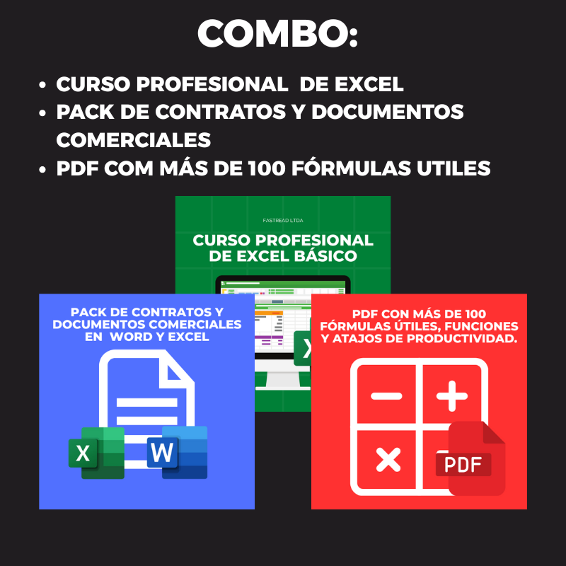 COMBO: CURSO PROFESIONAL + PACK DE CONTRATOS Y DOCUMENTOS COMERCIAL...