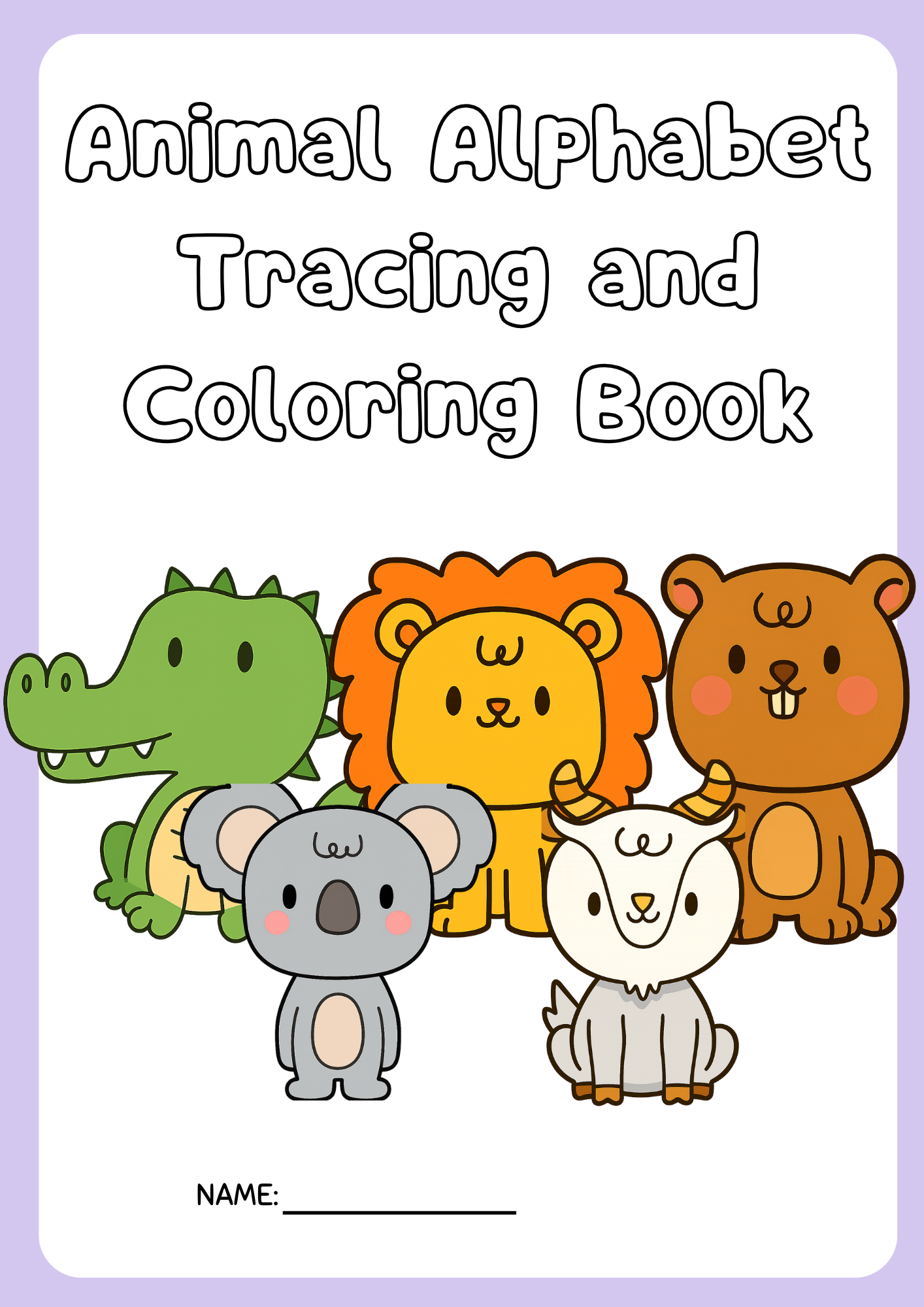 Animal Alphabet Tracing and Coloring Book - Ashlie Quesada Segura ...