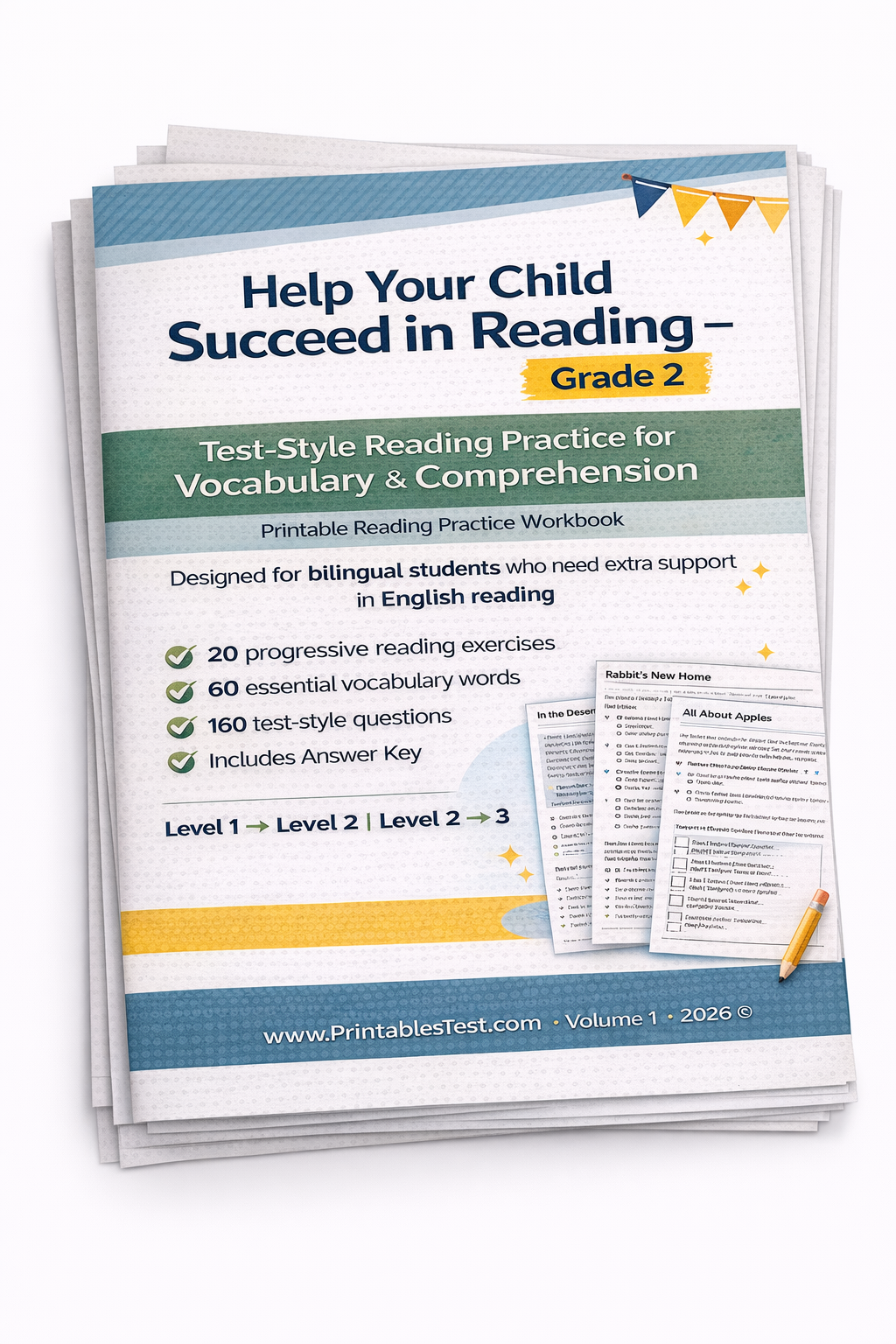 Reading Level Up (2nd Grade) – Printable Reading Practice - Printab...