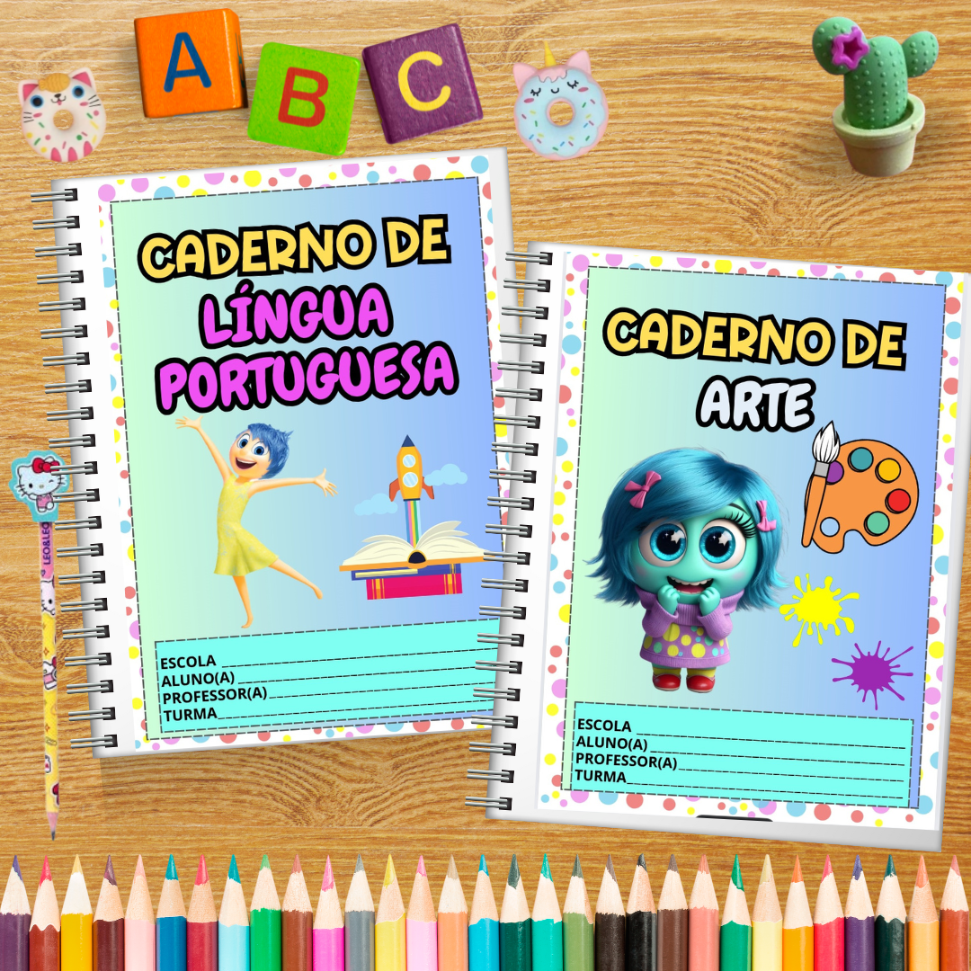 Capas de caderno Divertidamente - Atividades Pedagógicas | Hotmart