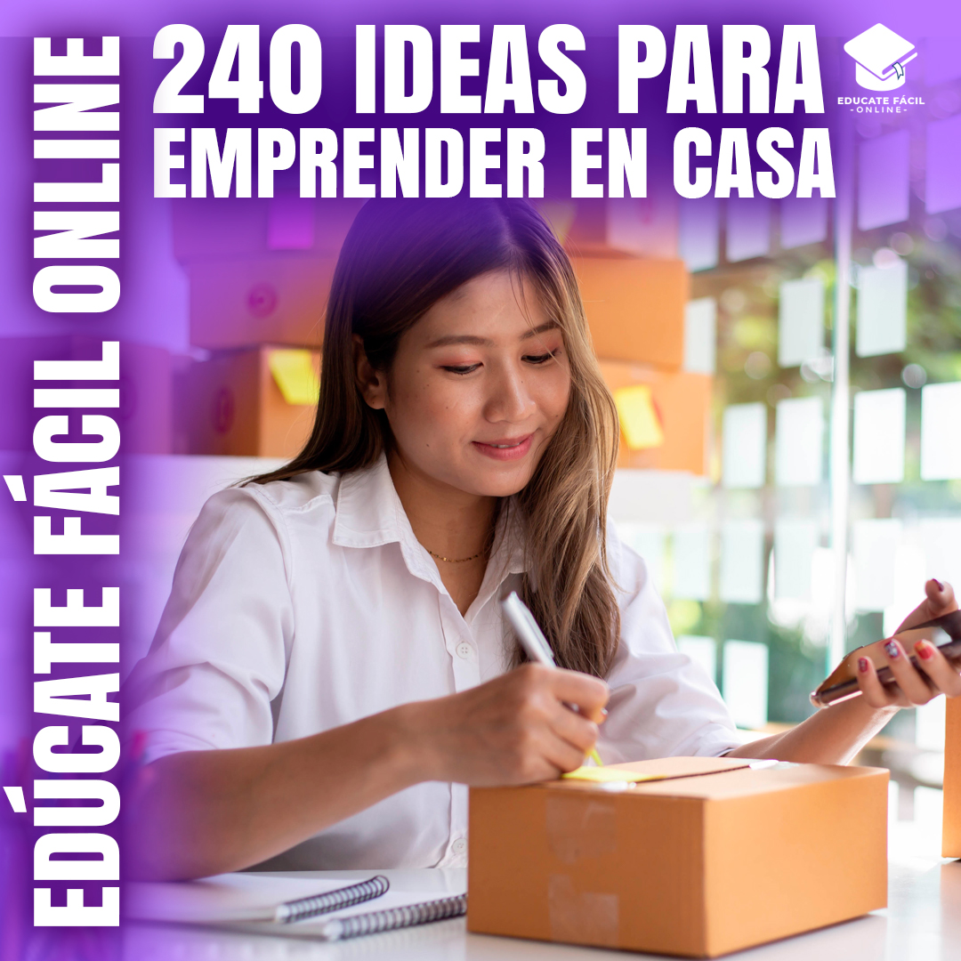 +207 IDEAS PARA EMPRENDER DESDE CASA - Educatefacil en Linea | Hotmart