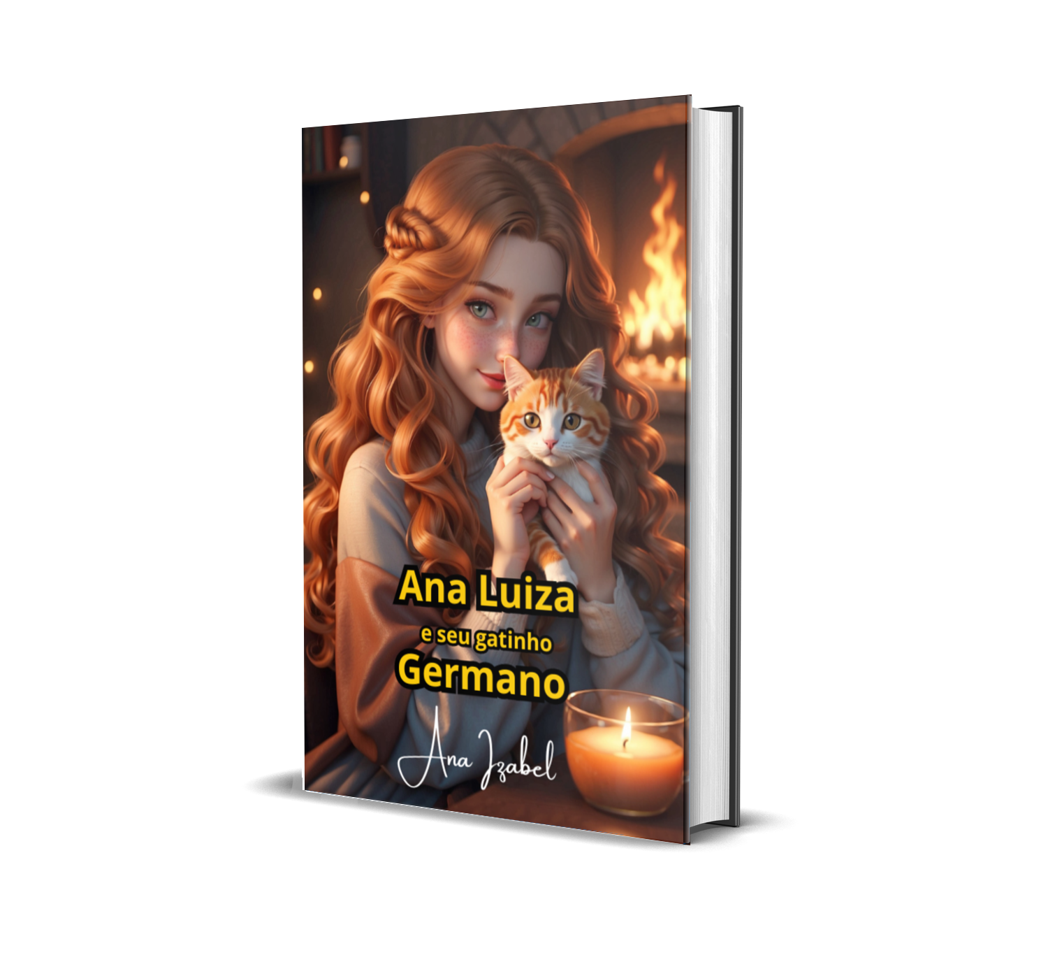 Ana Luiza e seu gatinho Germano - Ana Izabel Matos Duarte | Hotmart