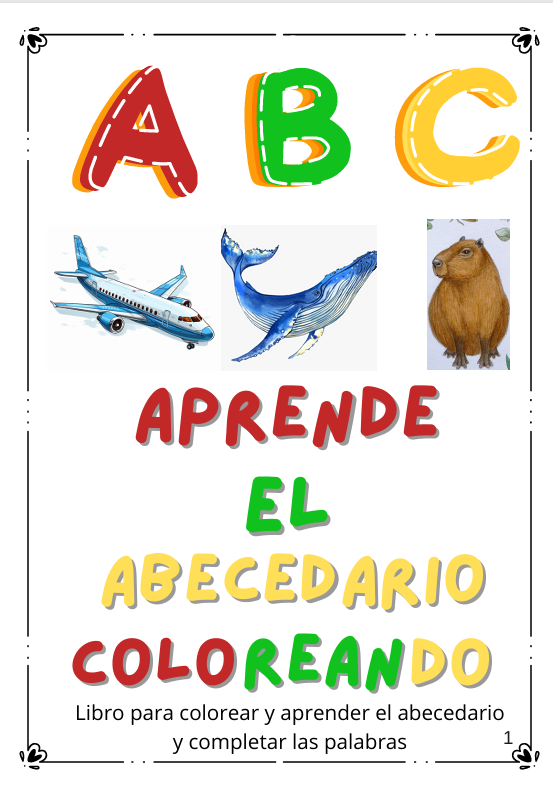 Aprende el Abc coloreando y completando las palabras - Cinthia Roci...