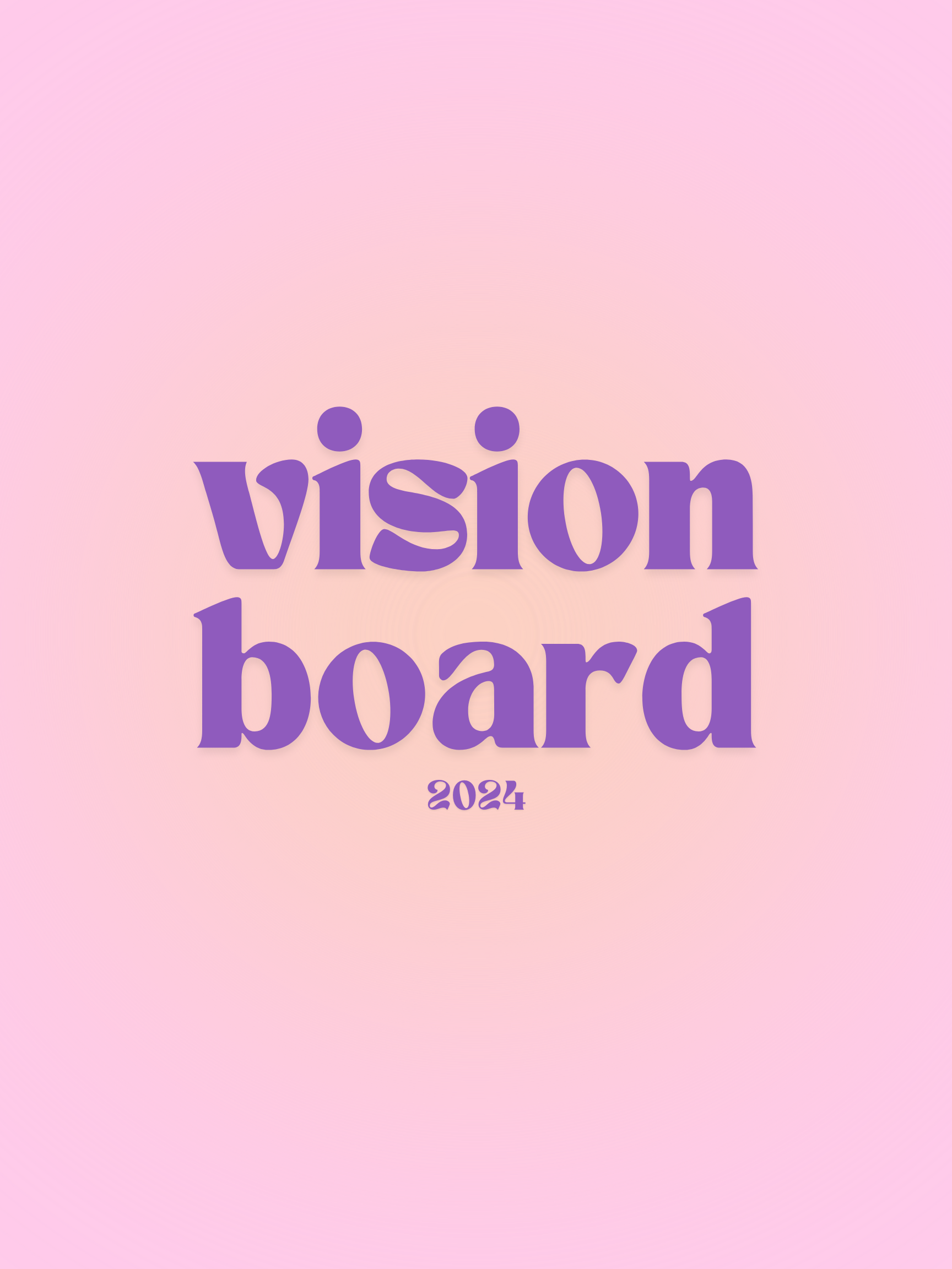 Poster de vision board