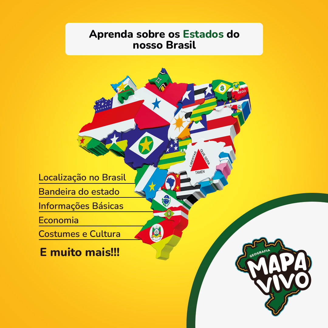 Mapa Vivo - Estados Brasileiros - Meconta Cursos | Hotmart