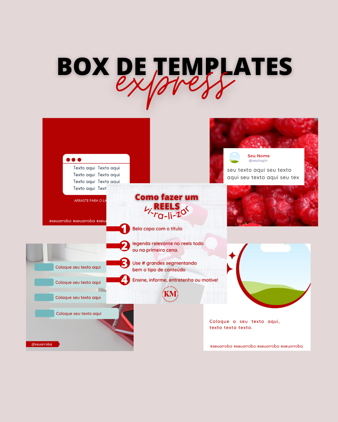 Box de templates Express para o Canva - Karen Marianne | Hotmart