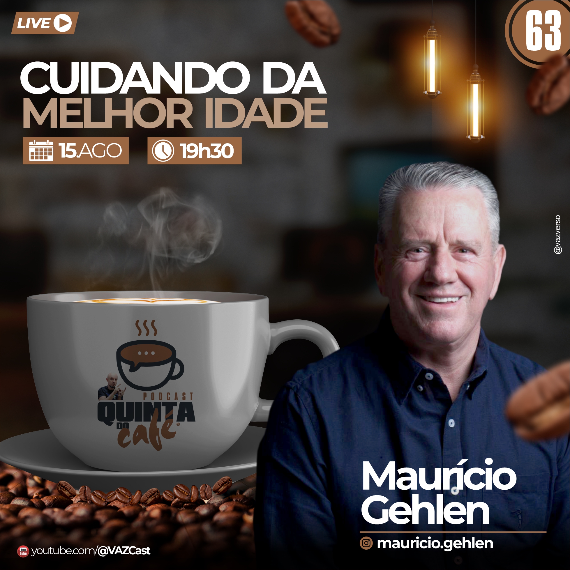 QUINTA do CAFÉ | #63 | Maurício Gehlen | CUIDANDO DA MELHOR IDADE.