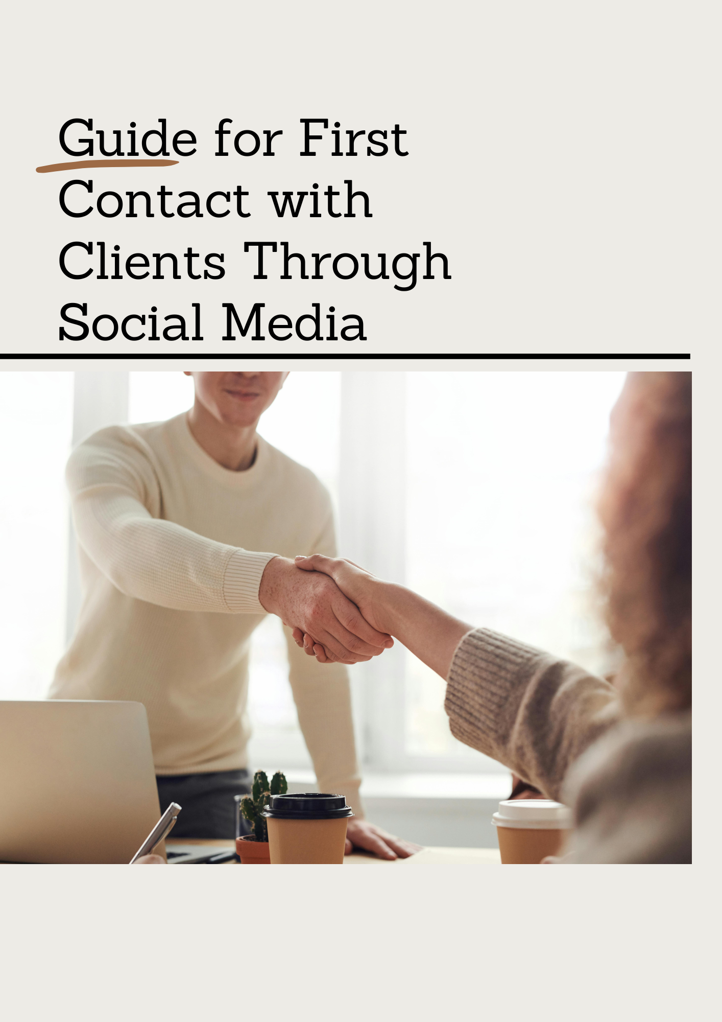 Guide for First Contact with Clients Through Social Media