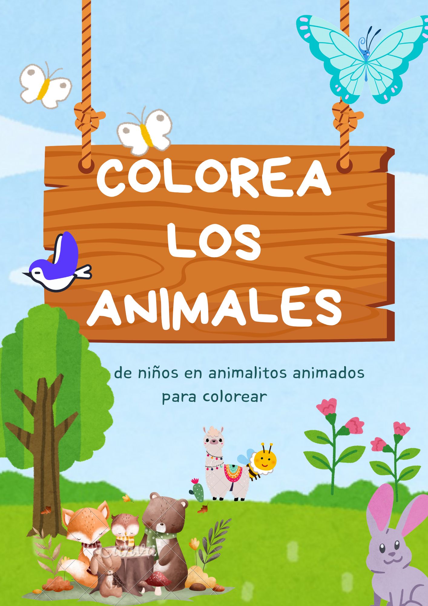 Libro infantil para colorear animales sencillo y divertido. - Sefor...