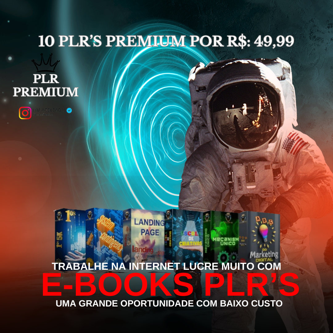 10 E-BOOK PLR PREMIUM VALIDADOS - UmAfiliado | Hotmart